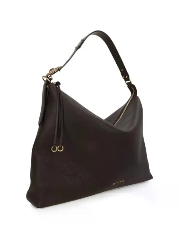 Etro Grained Leather Shoulder Bag