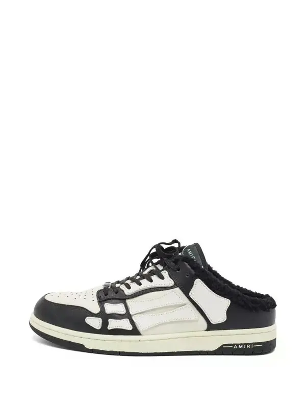 Amiri Skel Shearling-trim Sneakers