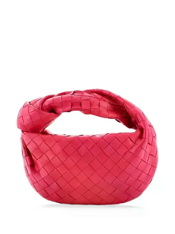 Bottega Veneta Bv Jodie Intrecciato Nappa Mini Hobo Bag - Pink