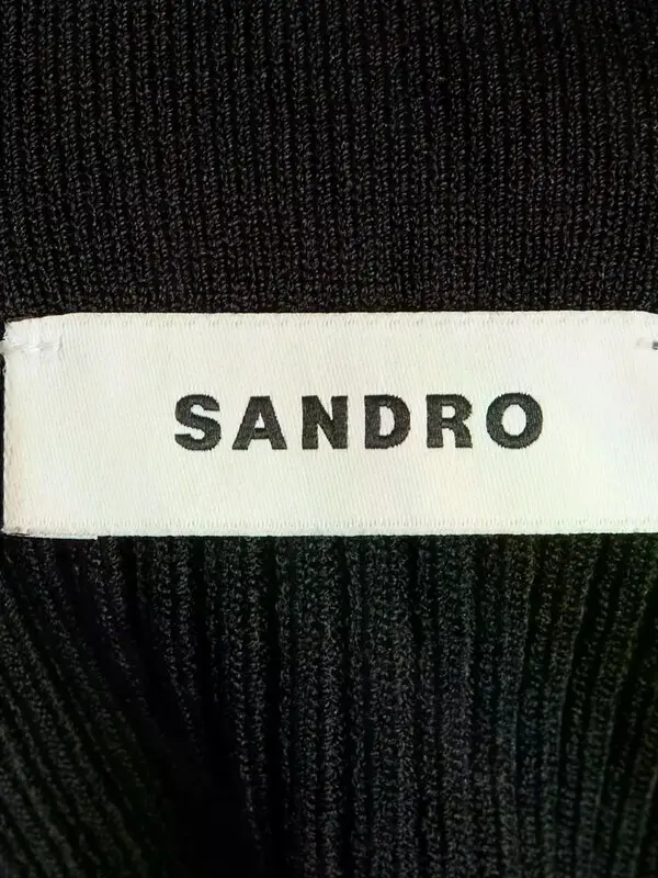 Sandro Rib-knit Off-shoulder Top