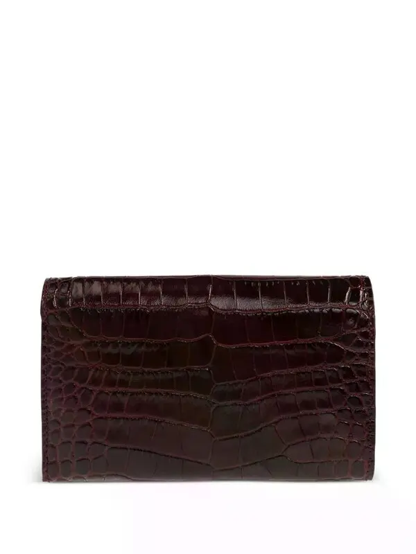 TOM FORD Crocodile-effect T-clasp Leather Wallet