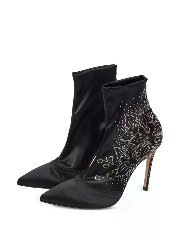 GIANVITO ROSSI Flore Crystal-embellished Ankle Boots