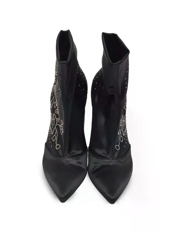 GIANVITO ROSSI Flore Crystal-embellished Ankle Boots