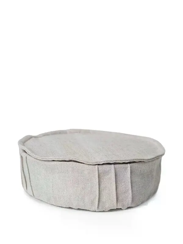 MULLER OF YOSHIOKUBO Pleated Linen Hat - Neutrals
