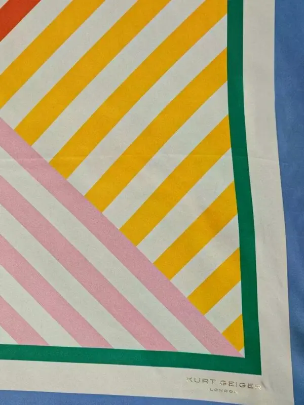 Kurt Geiger Stripe-print Square Scarf
