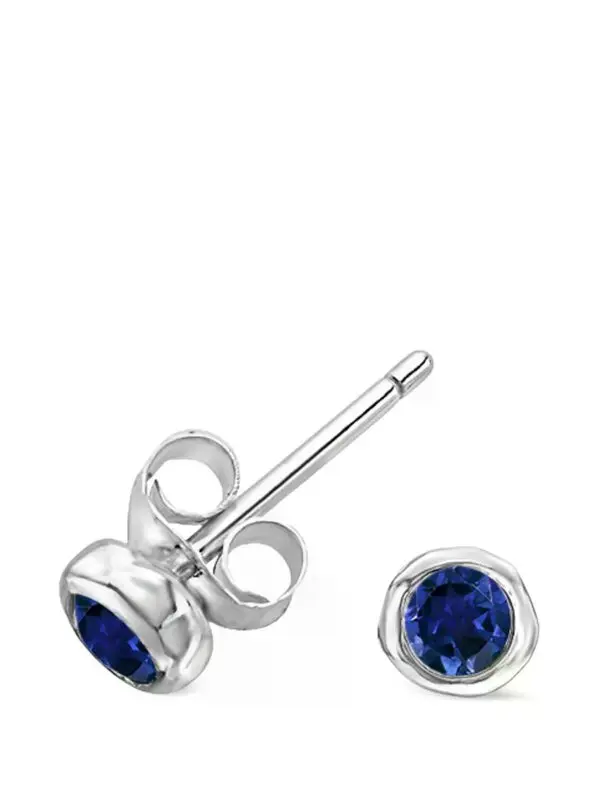 DOWER & HALL Dewdrop Sapphire Earrings - Silver