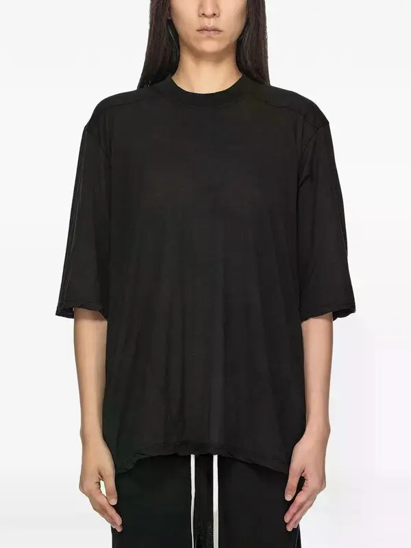 Rick Owens Seam-detail Longline T-shirt - Black