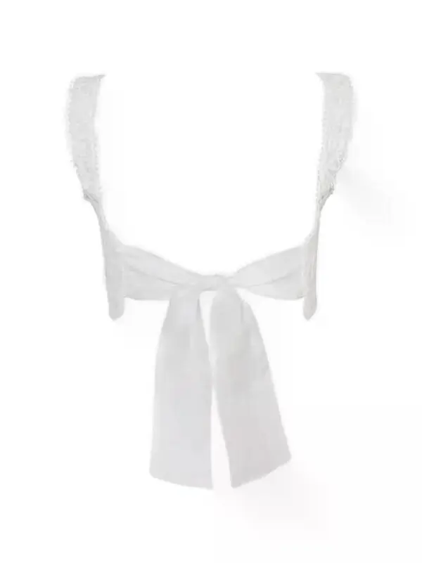 Waimari Lace-trim Cropped Top