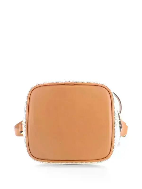 Burberry Ashby Bag House Check Canvas Medium Bucket Bag