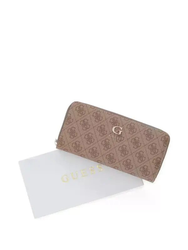 Guess Monogram-print Zip-around Wallet