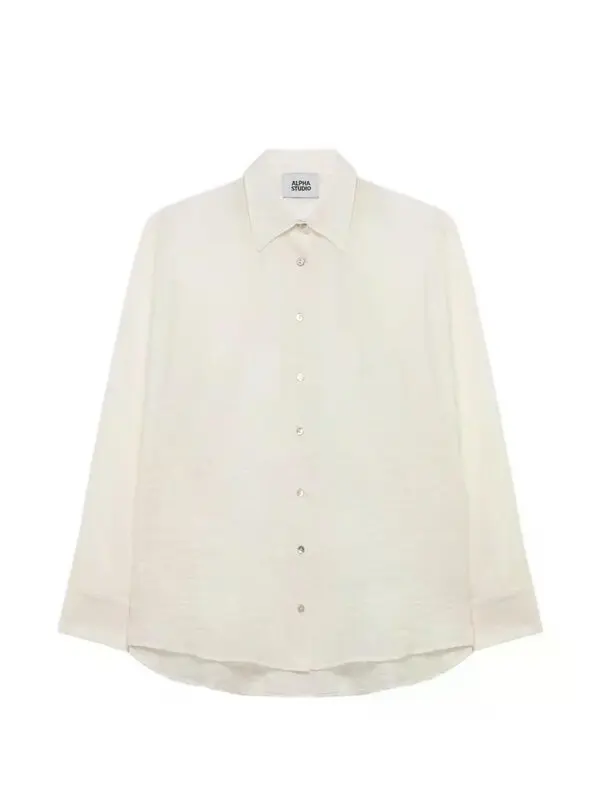 Alpha Studio Long-sleeve Button-up Shirt