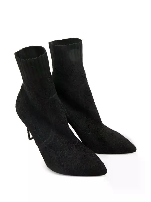 GIANVITO ROSSI Fiona Knit Ankle Boots
