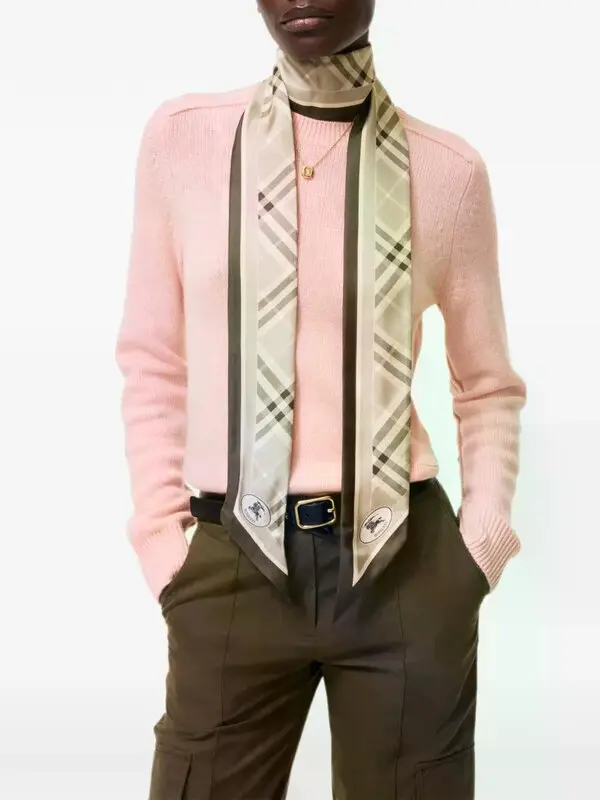 Burberry Skinny Check Silk Scarf