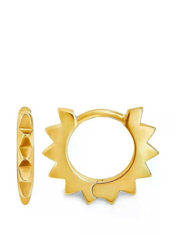 DOWER & HALL Star Huggie Hoop Earrings - Gold