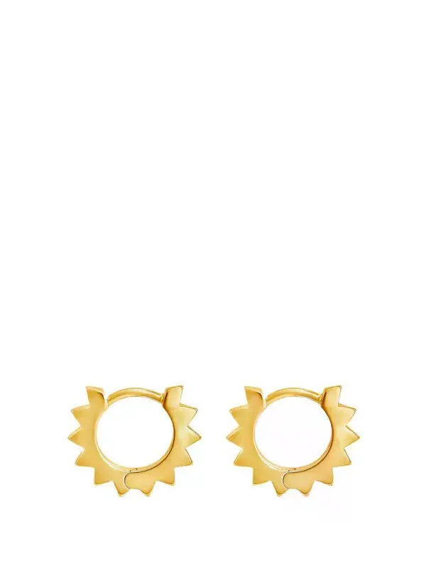 DOWER & HALL Star Huggie Hoop Earrings - Gold