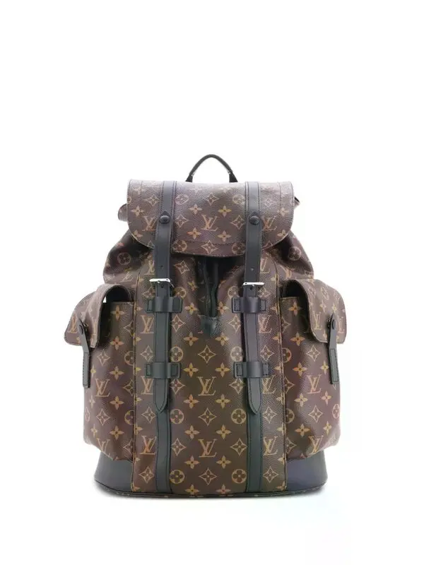 LOUIS VUITTON Christopher Macassar Monogram Canvas Mm Backpack - Brown