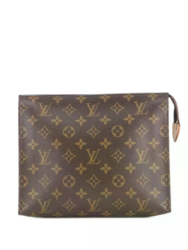 LOUIS VUITTON Toiletry Pouch Monogram Canvas 26 Clutch Bag - Brown