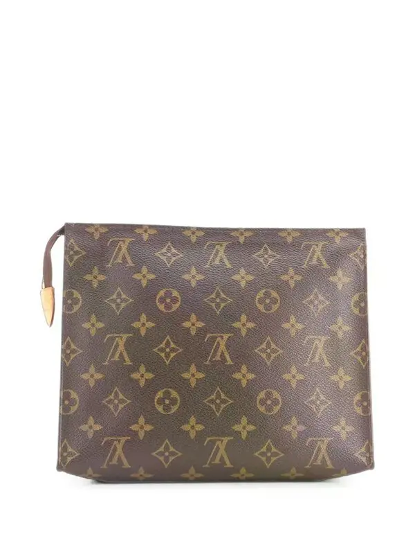 LOUIS VUITTON Toiletry Pouch Monogram Canvas 26 Clutch Bag - Brown