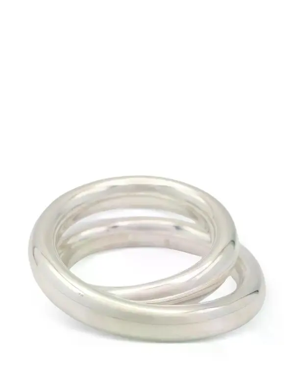 Hermès Vertige Double-band Ring - Silver