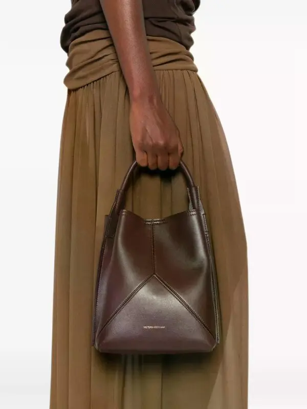 Victoria Beckham Panelled Leather Bucket Bag - Red