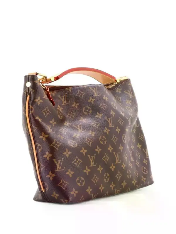 LOUIS VUITTON Sully Handbag Monogram Canvas Pm Hobo Bag - Brown