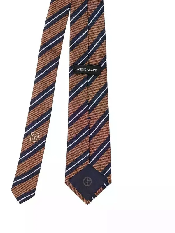 Giorgio Armani Silk Neck Tie - Brown
