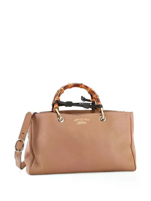 Gucci Bamboo Shopper Leather Medium Tote Bag