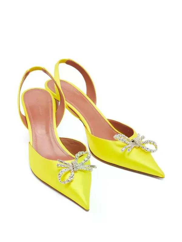 Amina Muaddi Rosie Crystal-embellished Slingback Pumps