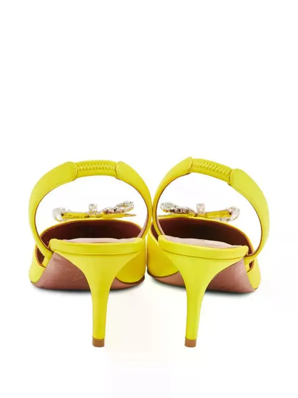 Amina Muaddi Rosie Crystal-embellished Slingback Pumps