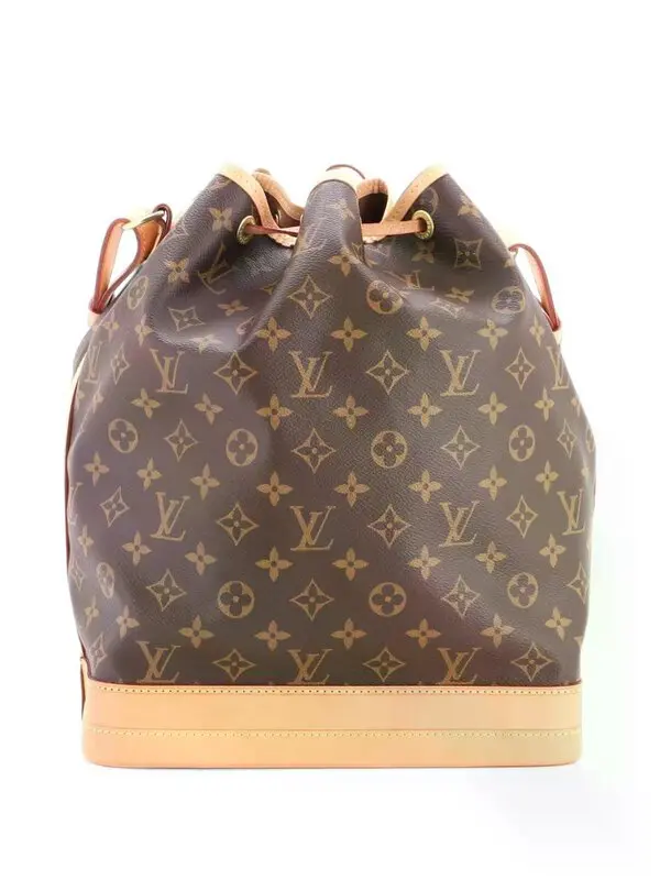 LOUIS VUITTON Noe Handbag Monogram Canvas Large Bucket Bag - Brown