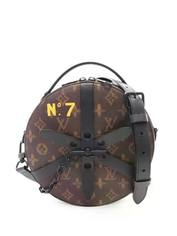 LOUIS VUITTON 2010s Monogram Wheel Box Cross Body Bag - Brown