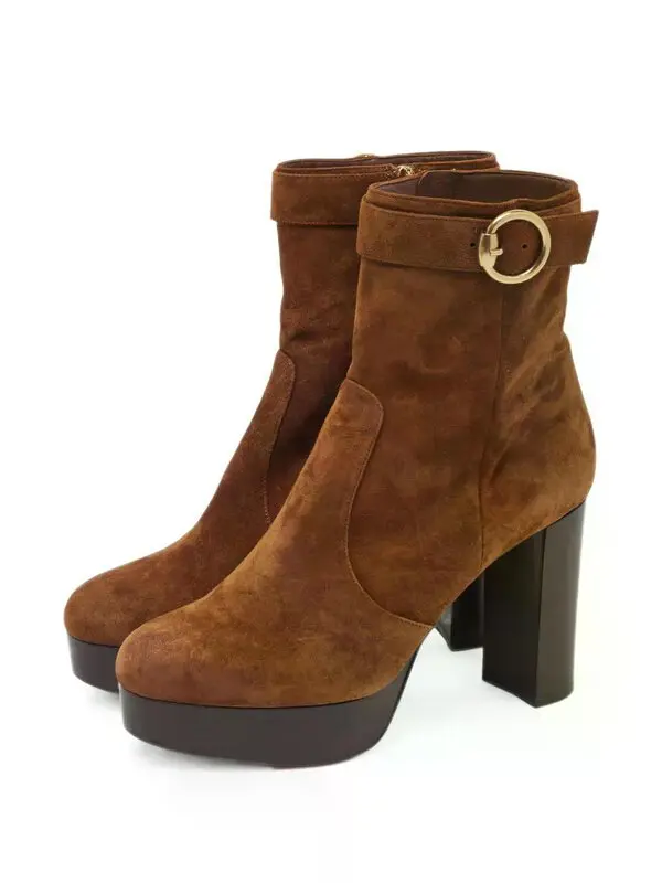 GIANVITO ROSSI Regent Buckled Ankle Boots
