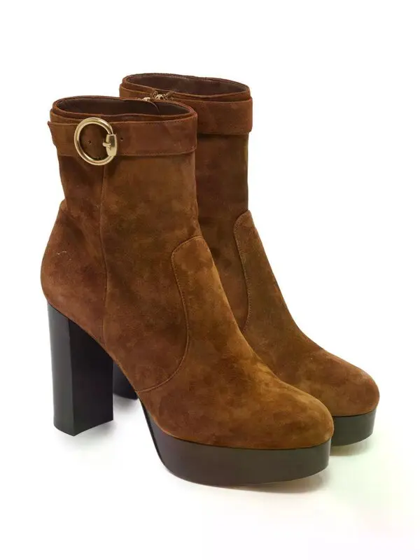 GIANVITO ROSSI Regent Buckled Ankle Boots