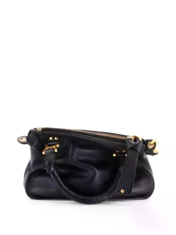 Chloé Marcie Satchel Leather Baby Crossbody Bag - Black