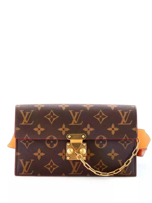 LOUIS VUITTON Monogram Canvas S Lock Pouch Belt Bag