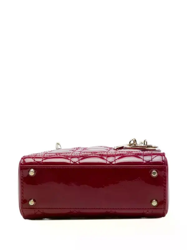 Dior 2017 Mini Patent Cannage Lady Satchel