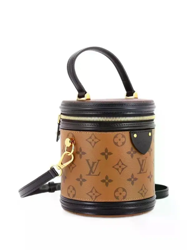 LOUIS VUITTON Cannes Handbag Reverse Monogram Canvas Satchel