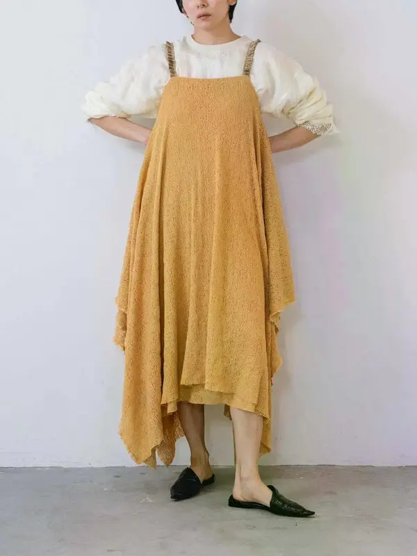 MULLER OF YOSHIOKUBO Frost Layer Midi Dress - Neutrals