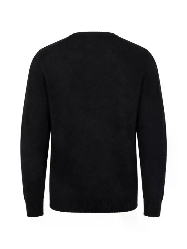 FILIPPO DE LAURENTIIS Crew-neck Knitted Sweater - Black