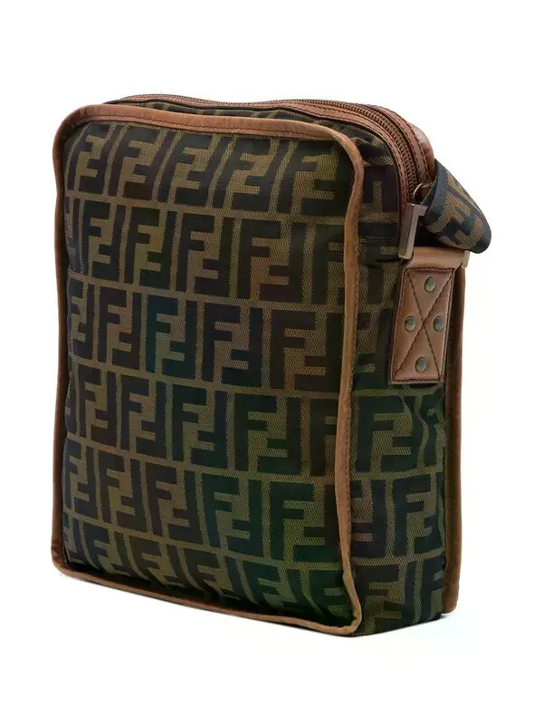 Fendi 2000-2010 Zucca Canvas Crossbody Bag