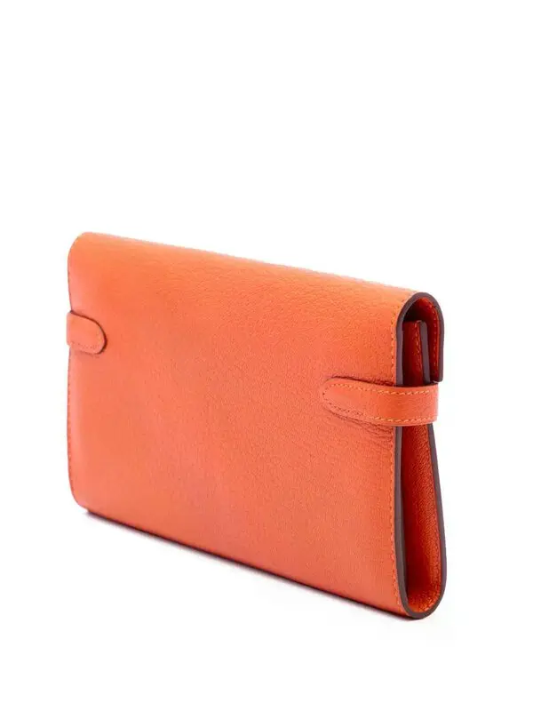 Hermès 2015 Chevre Mysore Kelly Longue Wallet Long Wallets