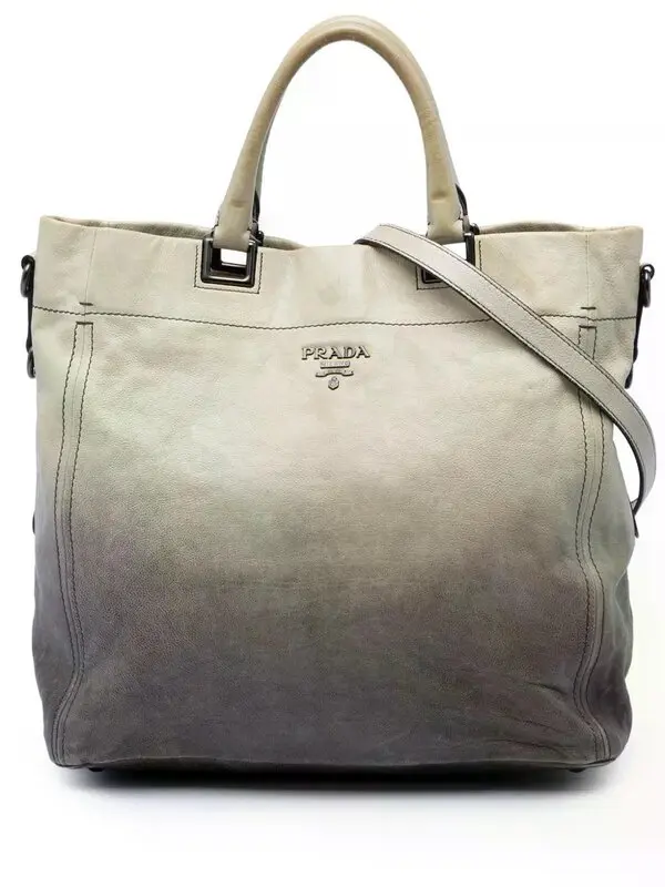 Prada 2000-2013 Ombre Glace Calf Tote Satchel