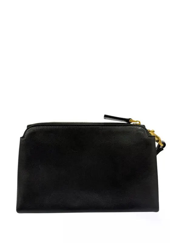 Valentino Garavani Calfskin Vlogo Cosmetic Pouch - Black