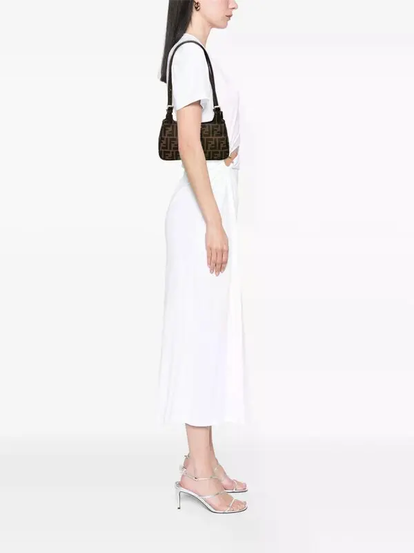 Fendi 2000-2010 Zucca Canvas Shoulder Bag
