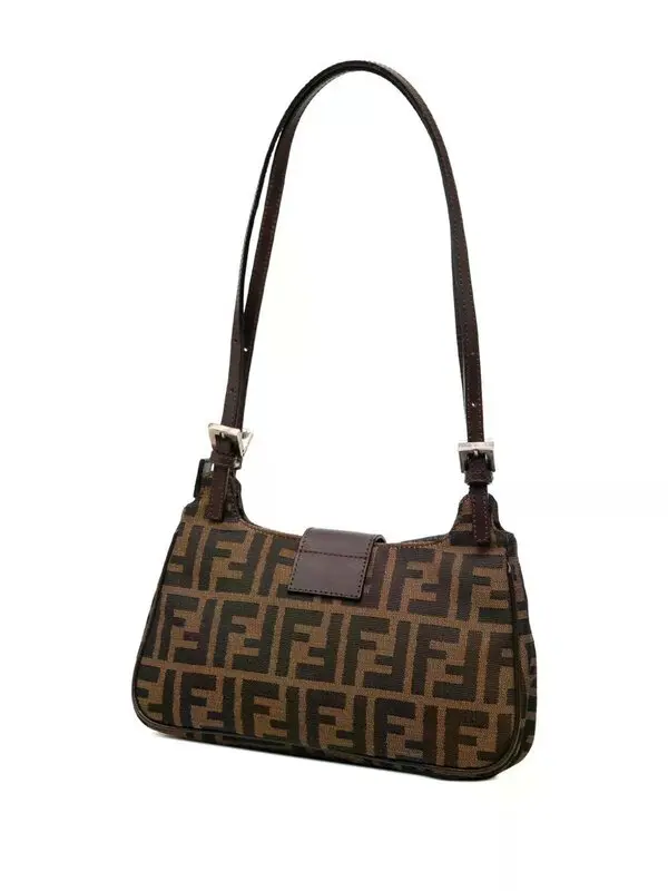 Fendi 2000-2010 Zucca Canvas Shoulder Bag