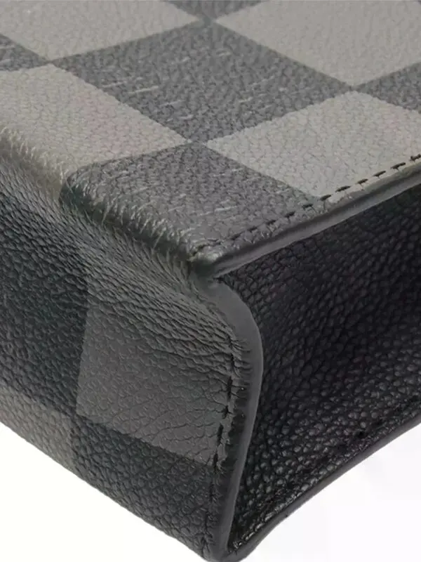 LOUIS VUITTON Damier Checkerboard Satchel - Black