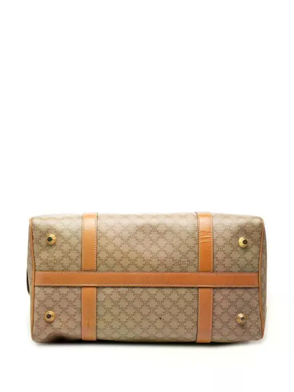Celine 2012 Macadam Coated Canvas Boston Bag