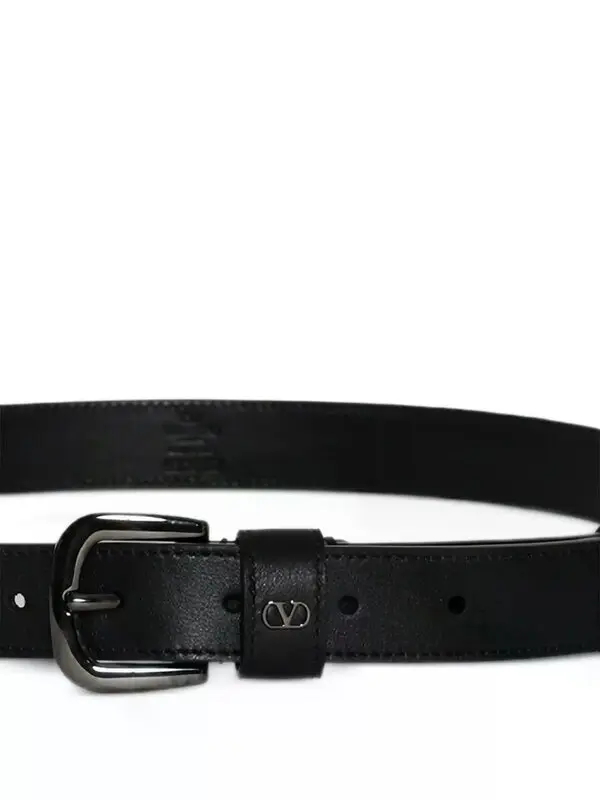 Valentino Garavani Vlogo Signature Leather Belt
