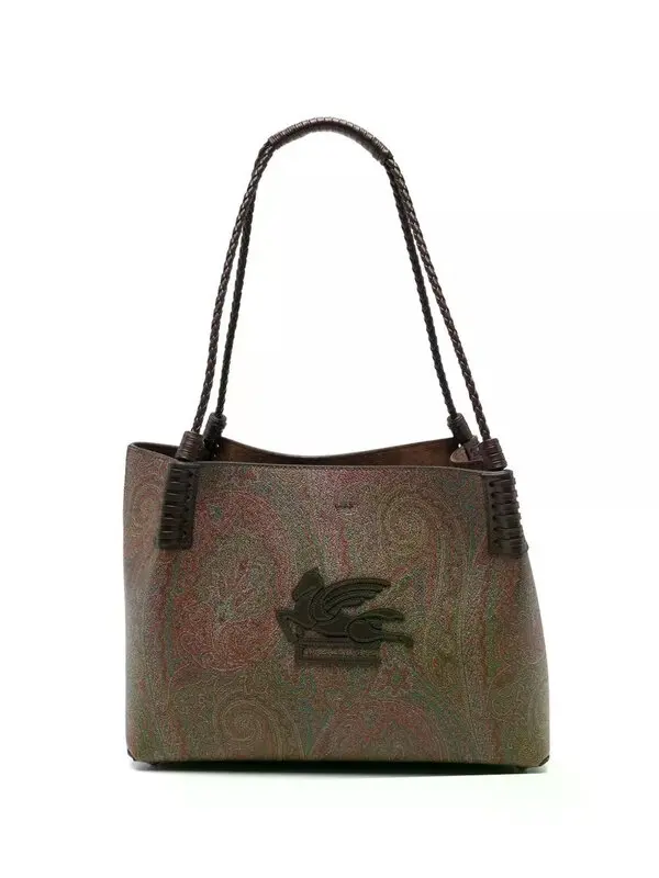 Etro Libra Arnica Paisley-print Shoulder Bag - Brown