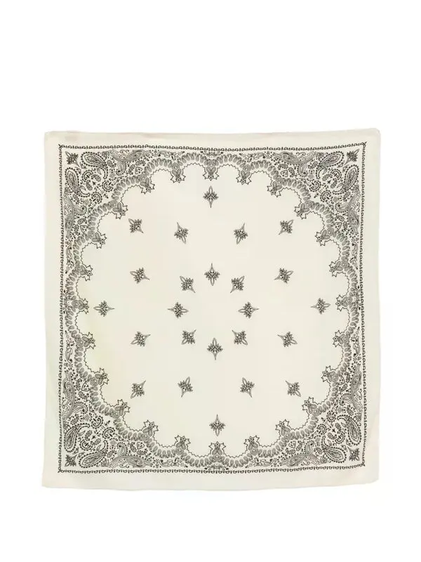 Destin Paisley-print Scarf - Neutrals